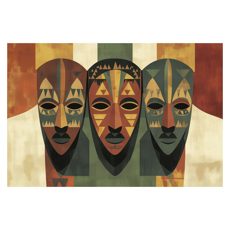 AFRICAN MASKS IN SYMMETRY II – The Wall Art - Online Store